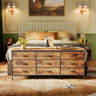 Ebern Designs Janne Modern Dresser, 63" Bedroom Dresser, Chest of Drawers, 9 Drawer Dresser ...